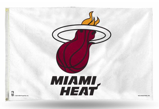 3'X5' Miami Heat Flag | Flag Corps, Inc. Flags & Flagpoles