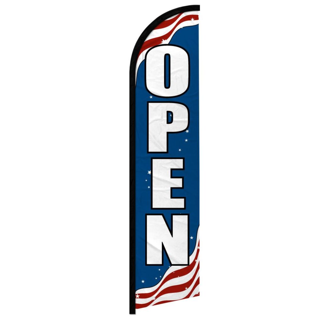Open (Patriotic) Windless Banner Flag | Flag Corps, Inc. Flags & Flagpoles